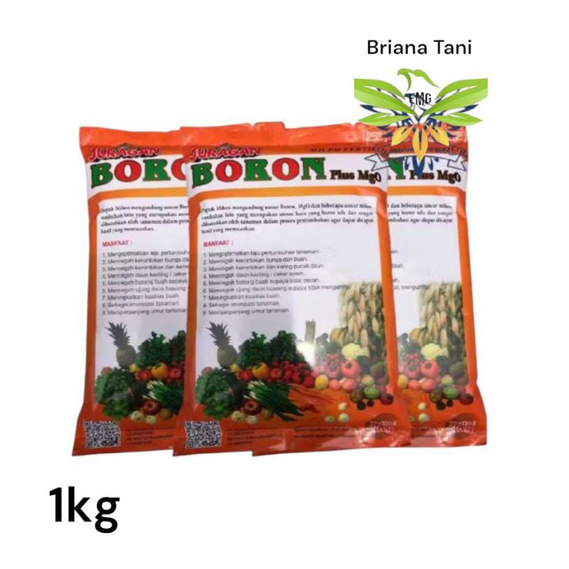 Jual Boron Juragan Pupuk 1Kg Micro Fertilizer Tanaman Anti Rontok Bunga ...