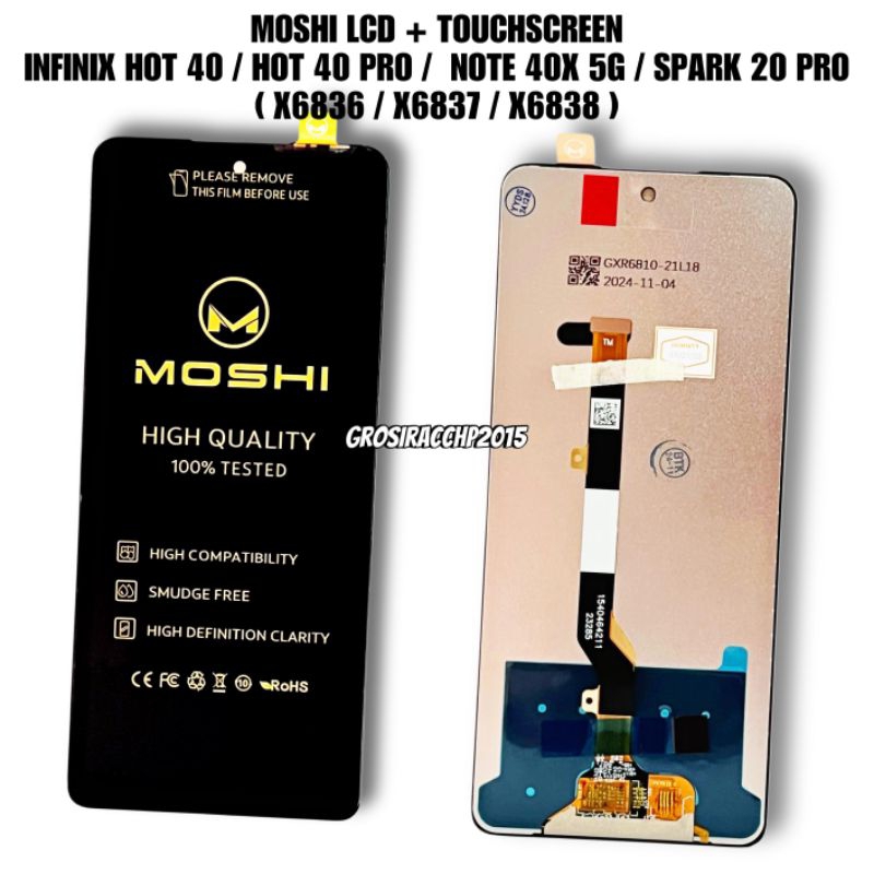 Jual MOSHI LCD + TOUCHSCREEN COMPATIBLE FOR INFINIX HOT 40 / HOT 40 PRO ...
