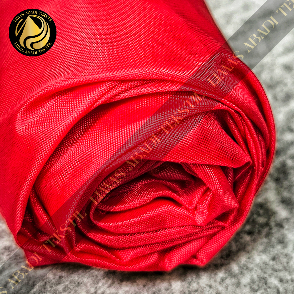 Jual Kain Satin Tafeta Taffeta SUPERIOR(Merah Bendera)kain bendera ...