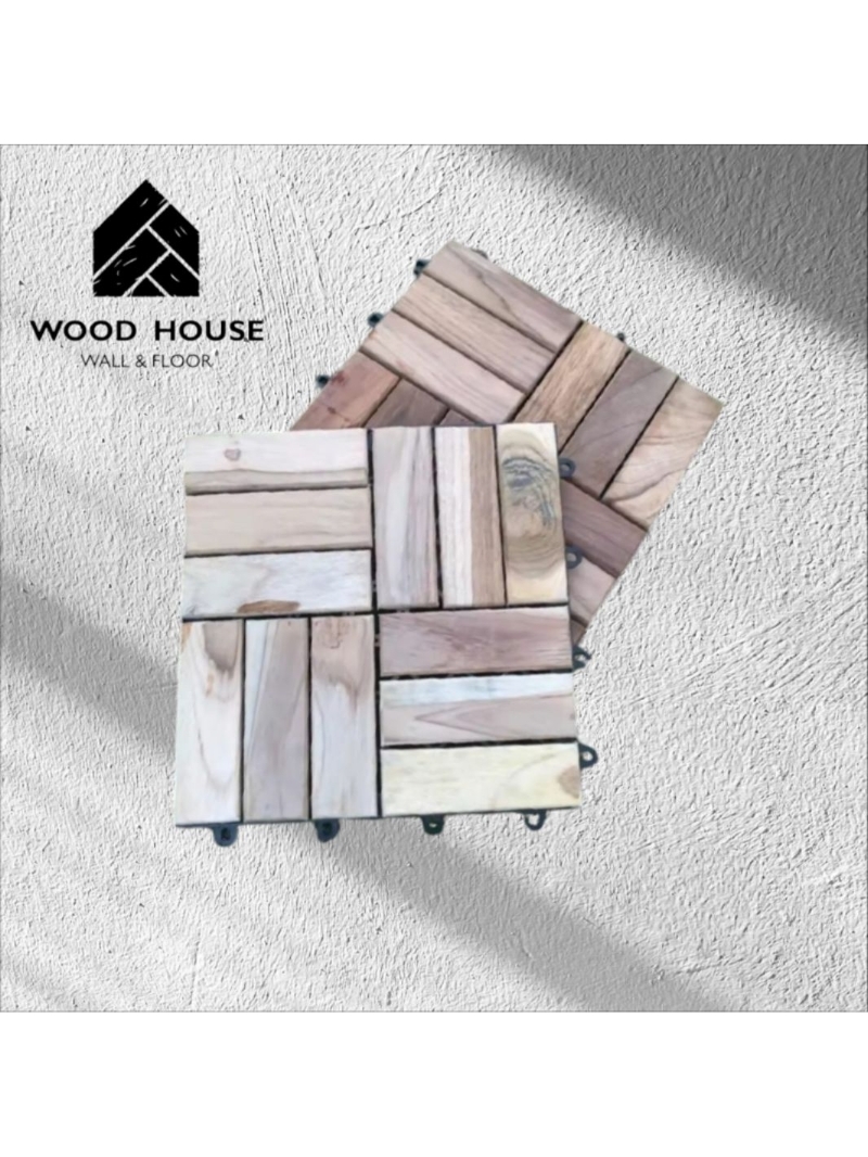 Jual Wood House Wall & Floor Gadis Kayu lantai kayu 1 pcs 30x30cm ...