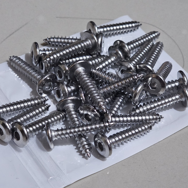 Jual baut L body skrup m5 baud 8 drat kasar honda stainless handmade ...