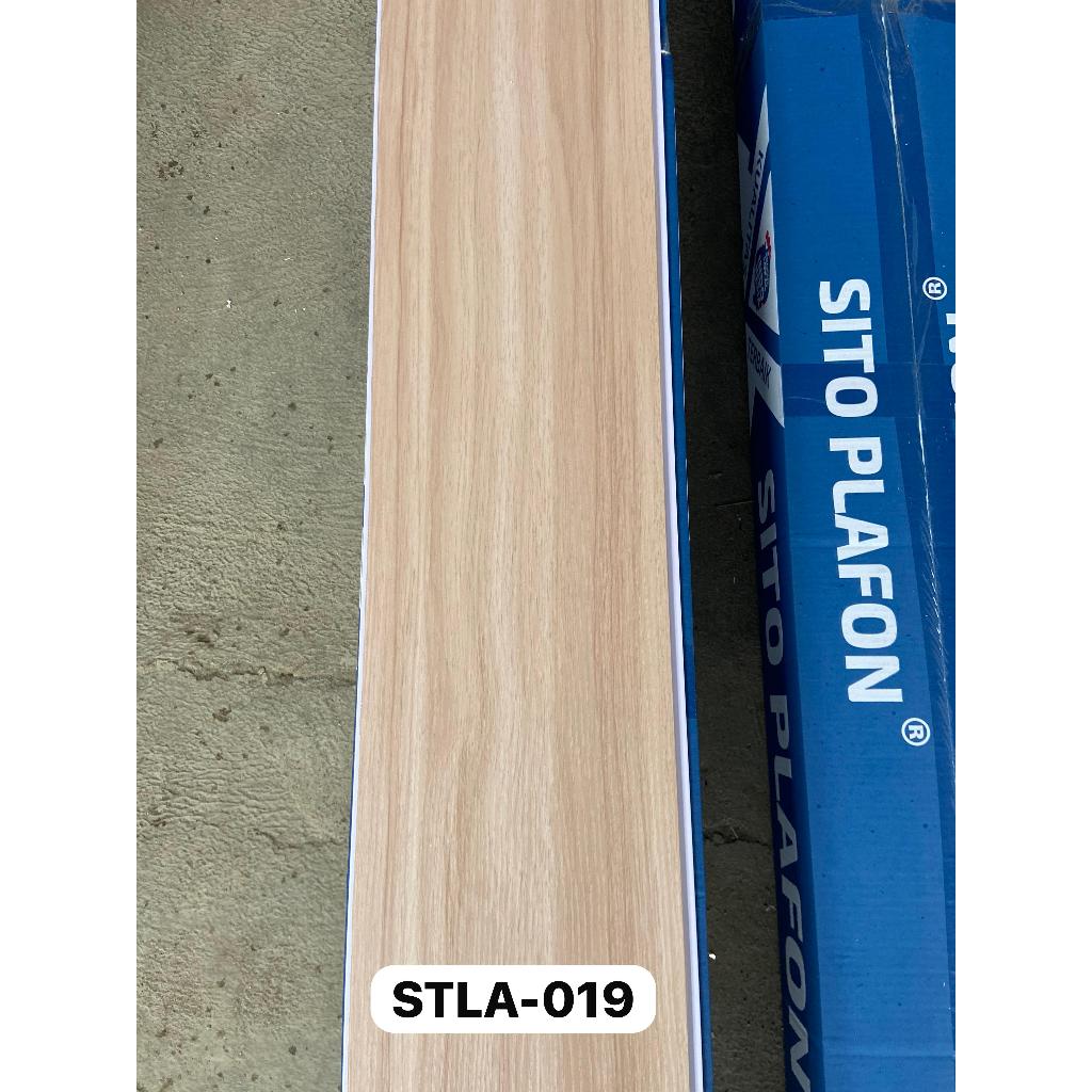 Jual Plafon pvc motif kayu coklat muda laminated doff Sito STLA 19 ...
