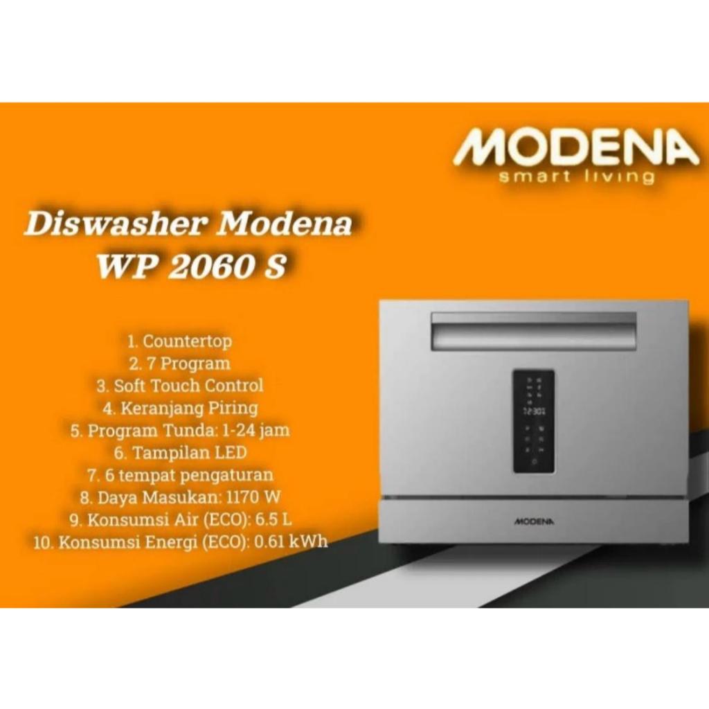 Jual MODENA WP 2060 DISHWASHER / MESIN PENCUCI PIRING WP2060 | Shopee ...
