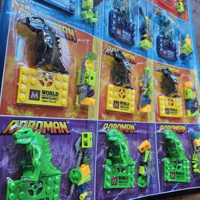 Jual brick roboman godzila / action figure / minifigure / mainan bricks ...