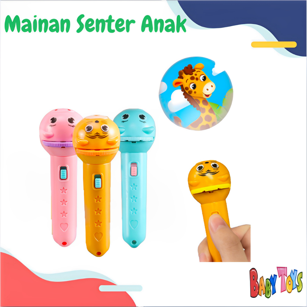 Jual BabyToys Mainan Anak Senter Proyektor Fun Flashlight Mainan ...