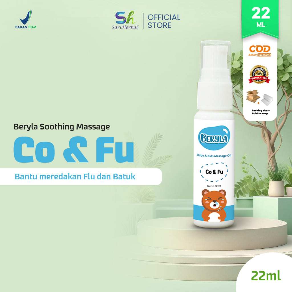 Jual Beryla SOOTHING MASSAGE Co & Fu Essential Oil Baby Minyak Telon ...