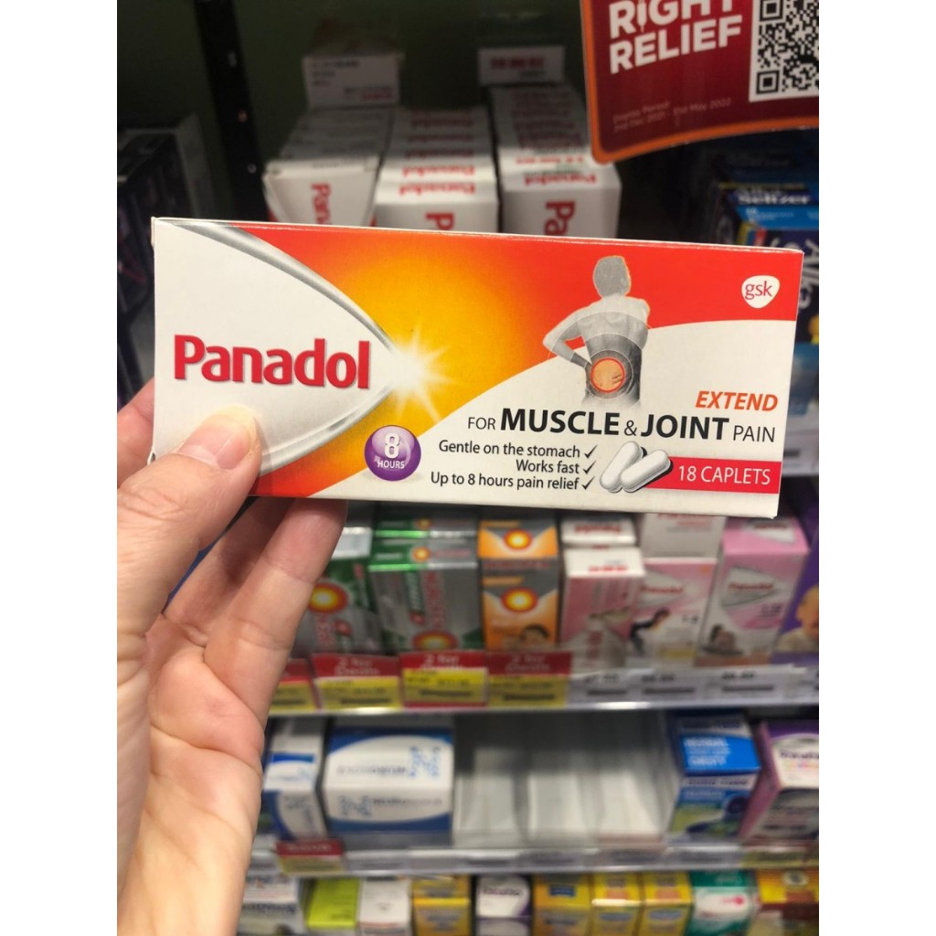 Jual PANADOL Extend for Muscle & Joint Pain 18 Tablets (Singapore ...