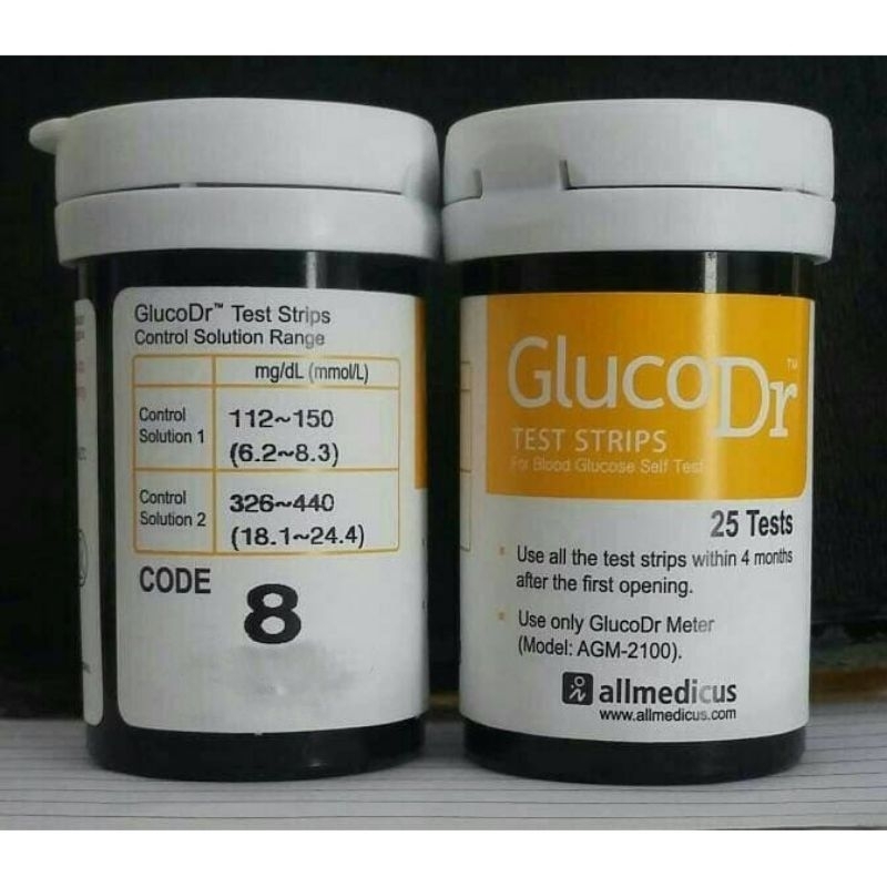 Jual Strip GlucoDR/strip Gula Gluco Dr (Harga untuk 1 Botol) | Shopee ...