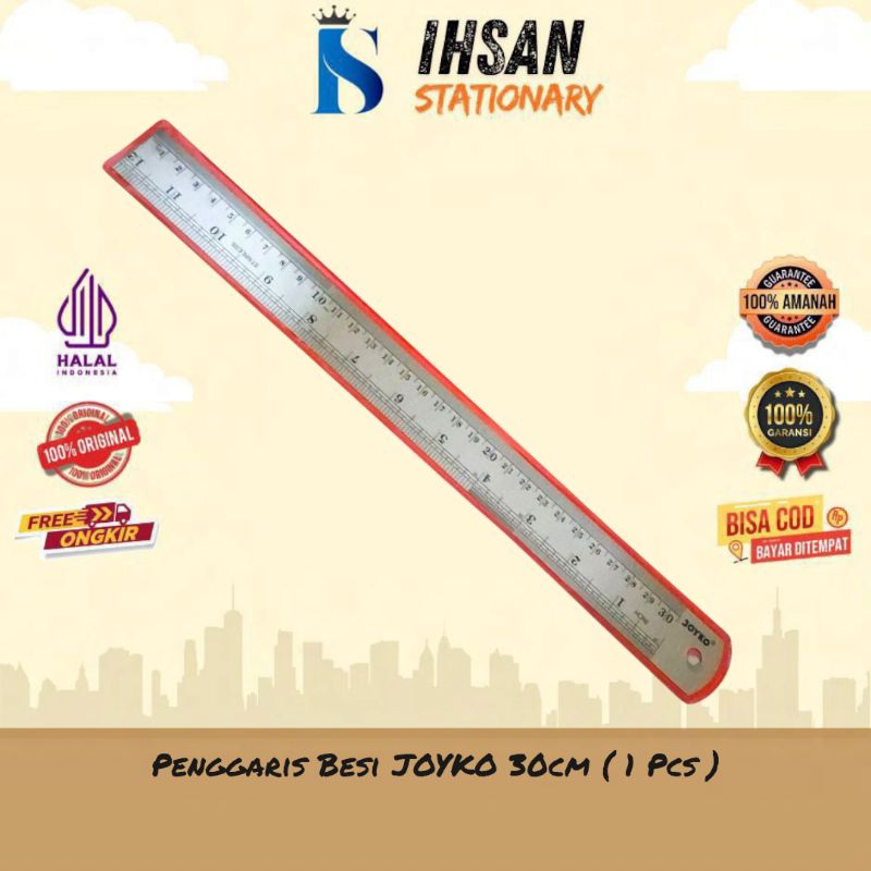 Jual Penggaris Besi Joyko 30 cm (1 pcs) | Shopee Indonesia
