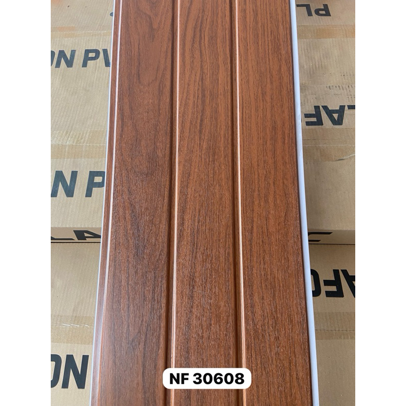 Jual Plafon Pvc Motif Serat Kayu Coklat Tua Doff Alfafon (NF 30608 ...