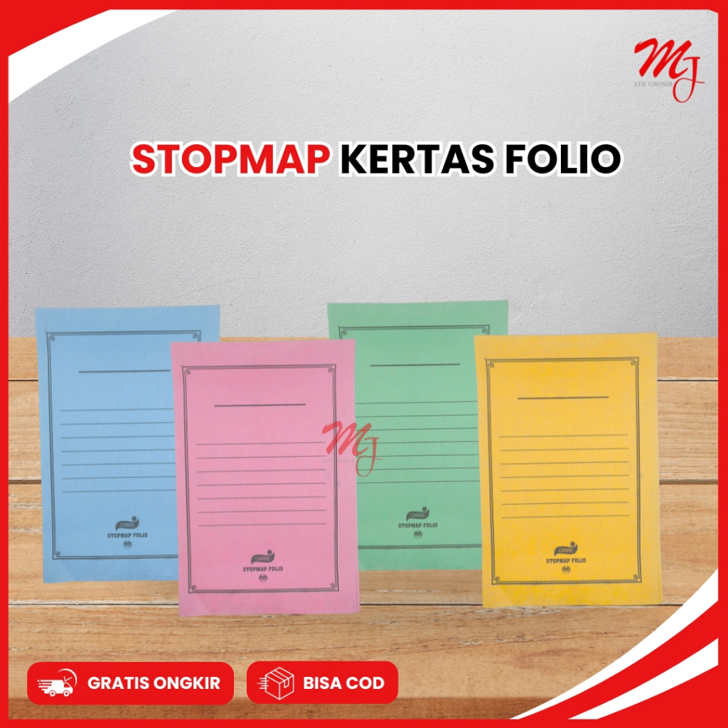 Jual (50 pcs) Stopmap / Map Kertas Folio 1 Pack | Shopee Indonesia