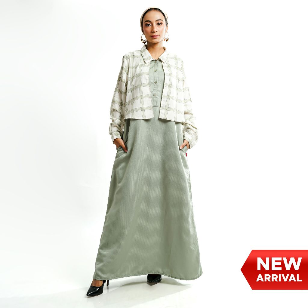 Jual Cressida Gamis Ladies Green - LLGAL.WB946J | Shopee Indonesia