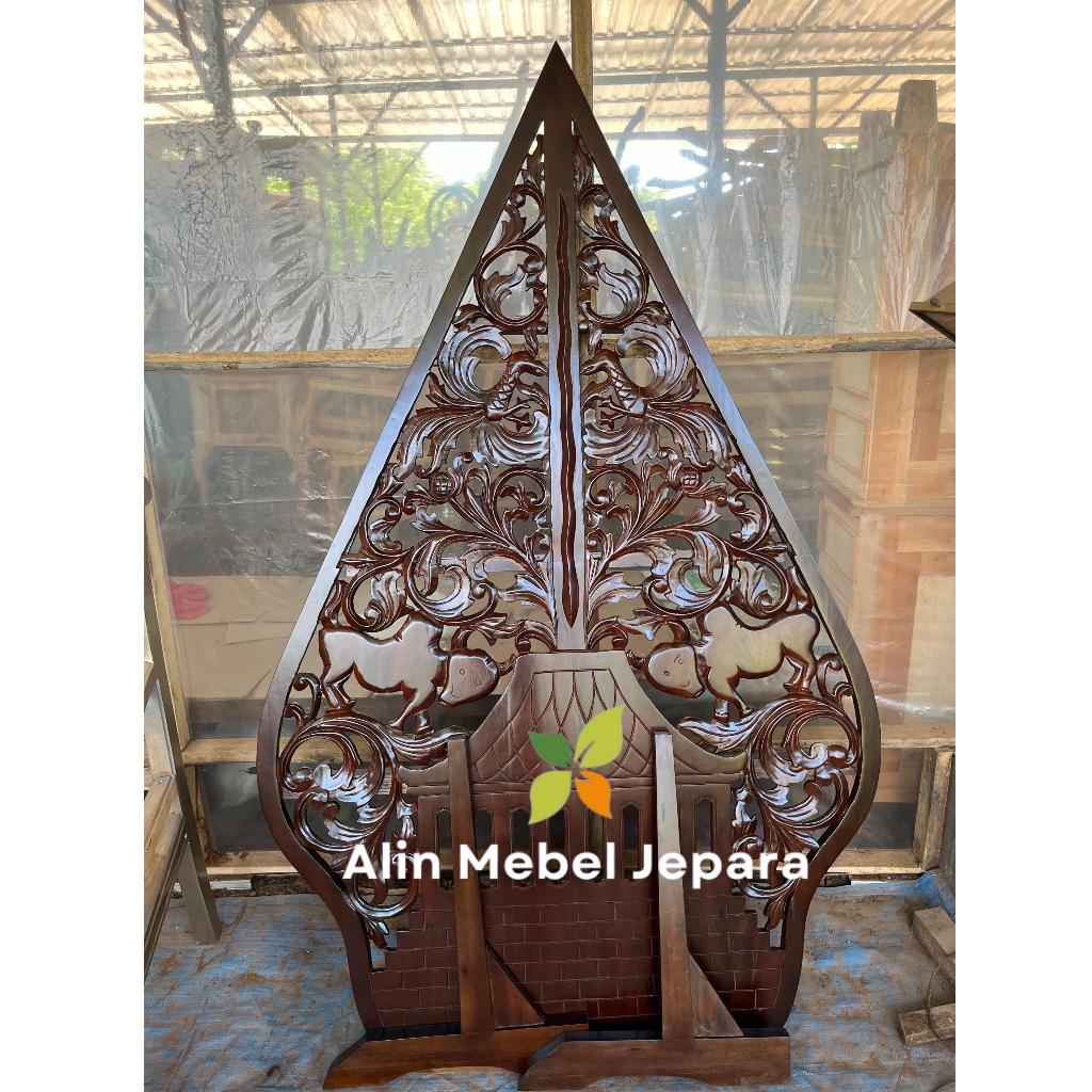Jual Property Studi foto, Kelir gunungan wayang mahoni, Kelir wayang ...