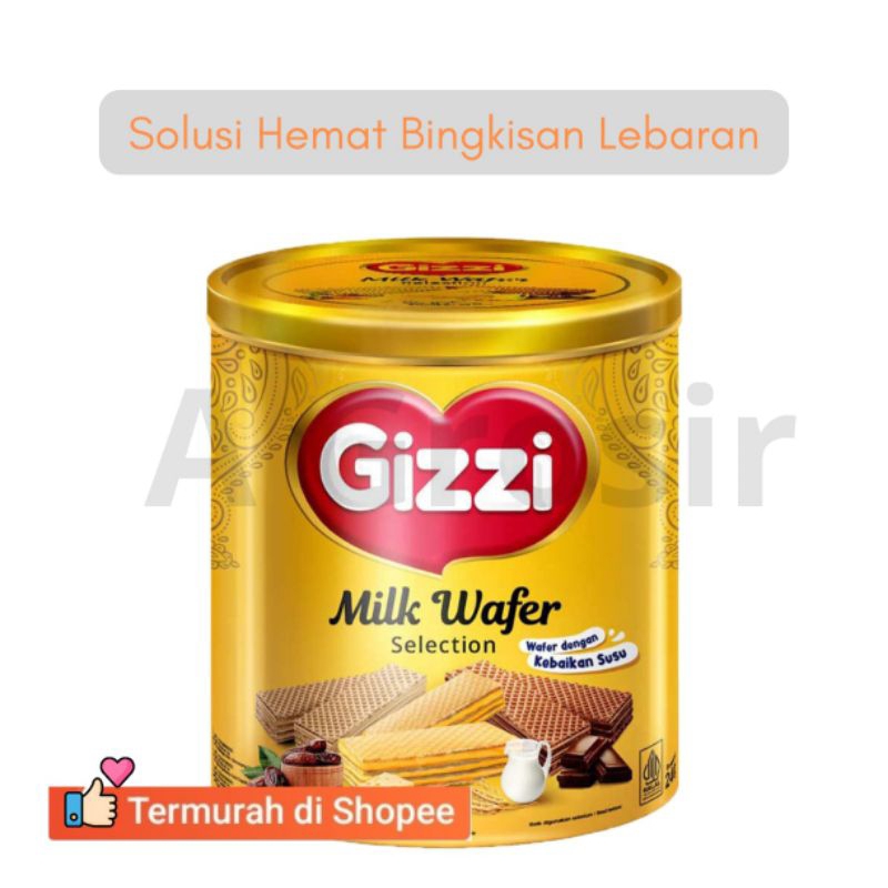 Jual Gizzi Wafer biskuit marie susu Kaleng 240G 6 Pcs | 1 Dus | Shopee ...