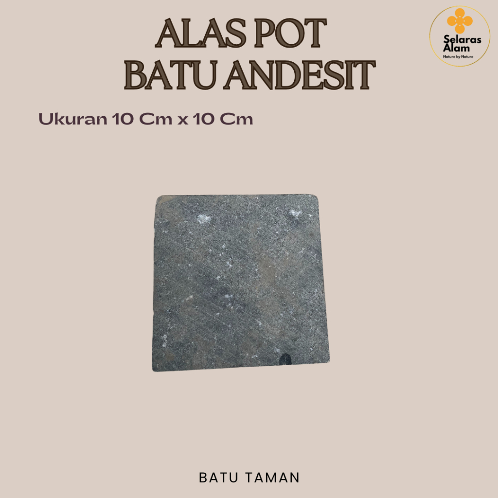 Jual ALAS POT BATU ANDESIT 10CM X 10 CM | Shopee Indonesia
