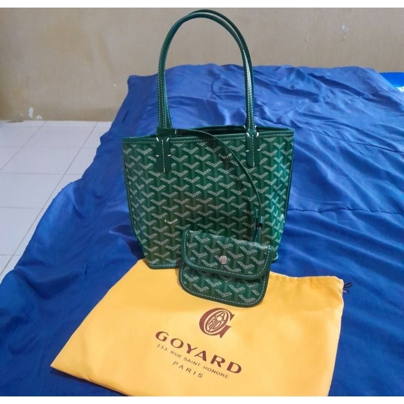 Jual mini anjou goyard small green | Shopee Indonesia