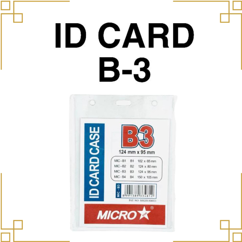 Jual MICRO STAR PLASTIK ID CARD UKURAN B2, B3, B4 isi 20 | Shopee Indonesia