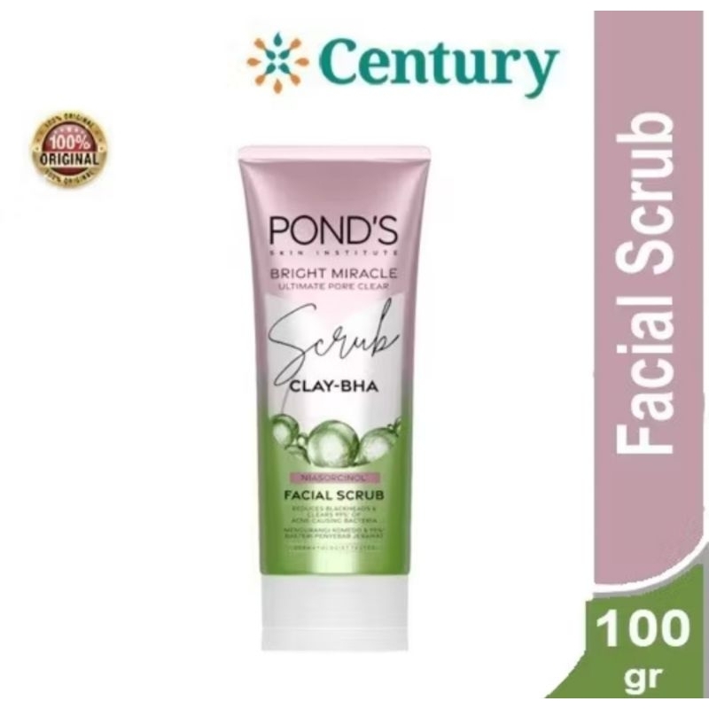 Jual Ponds Facial Scrub Clear Solution 100g - Pencegah Jerawat for Oily ...