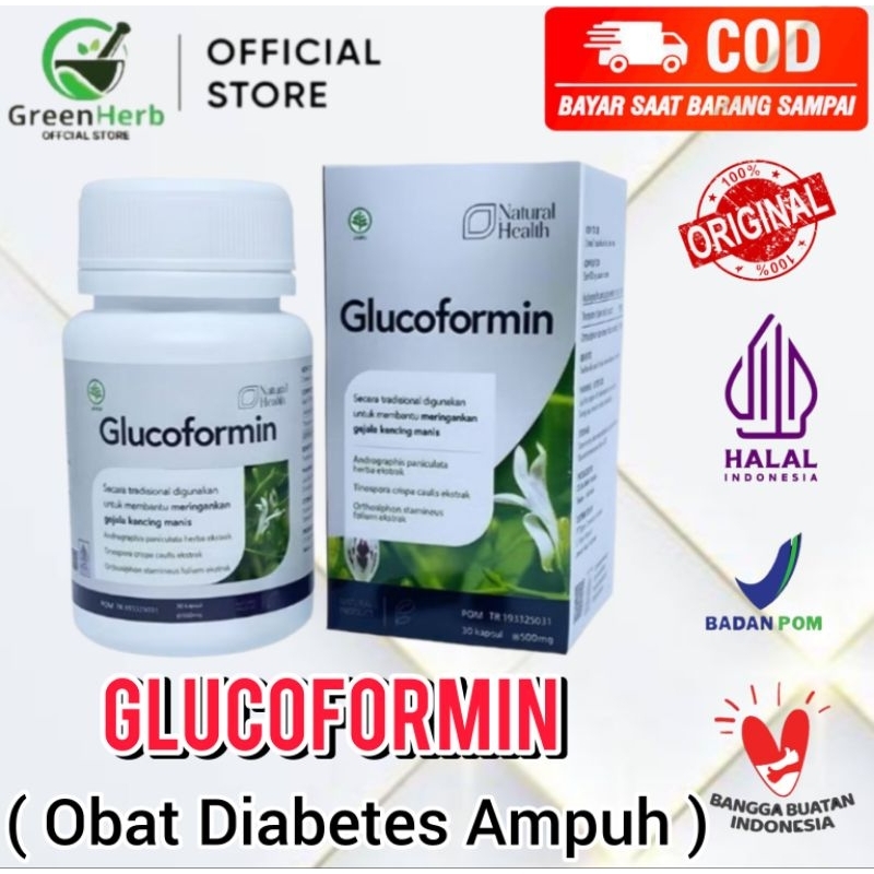 Jual Glucoformin 100% Asli Original Herbal Obat Diabetes Kencing Manis ...