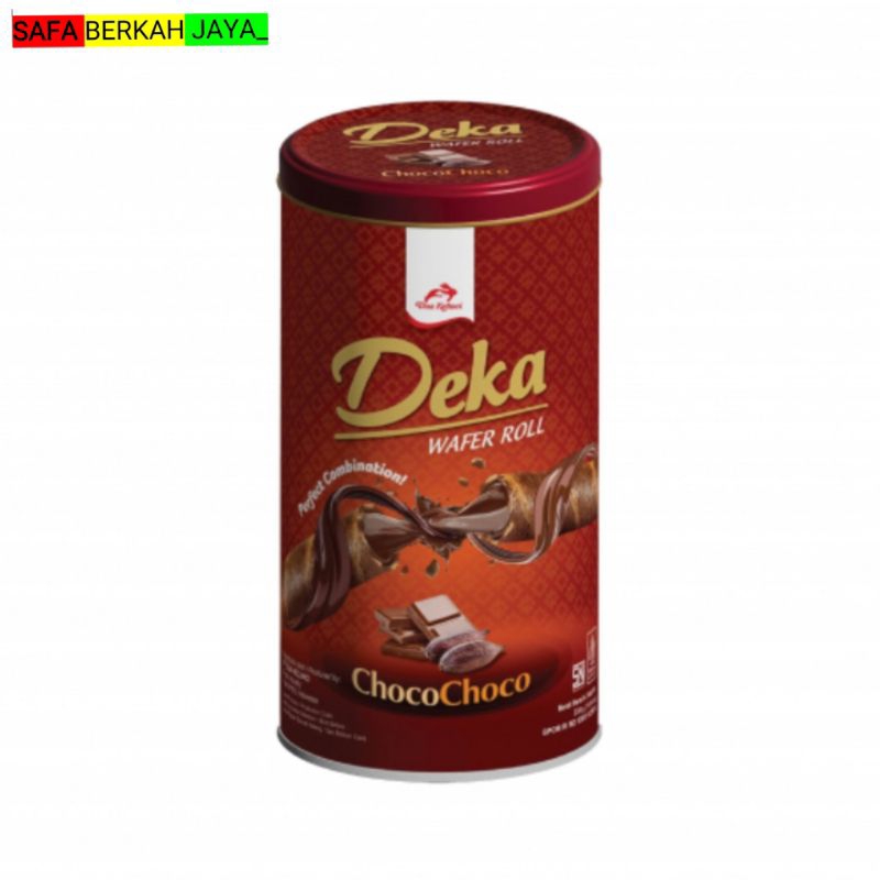 Jual Deka Wafer Roll Choco Kaleng 280g / biskuit kaleng lebaran | Shopee Indonesia