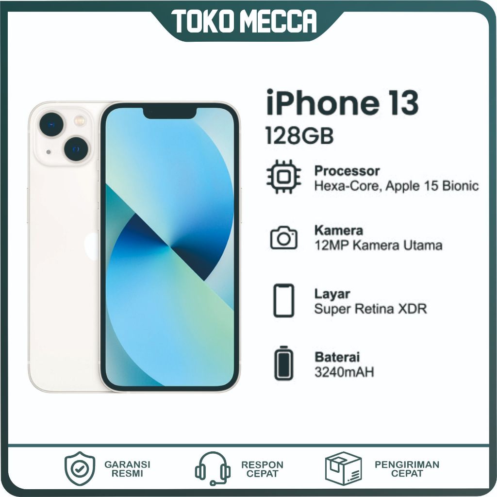 Jual IPHONE 13 [128GB] GARANSI RESMI INDONESIA - STARLIGHT | Shopee Indonesia