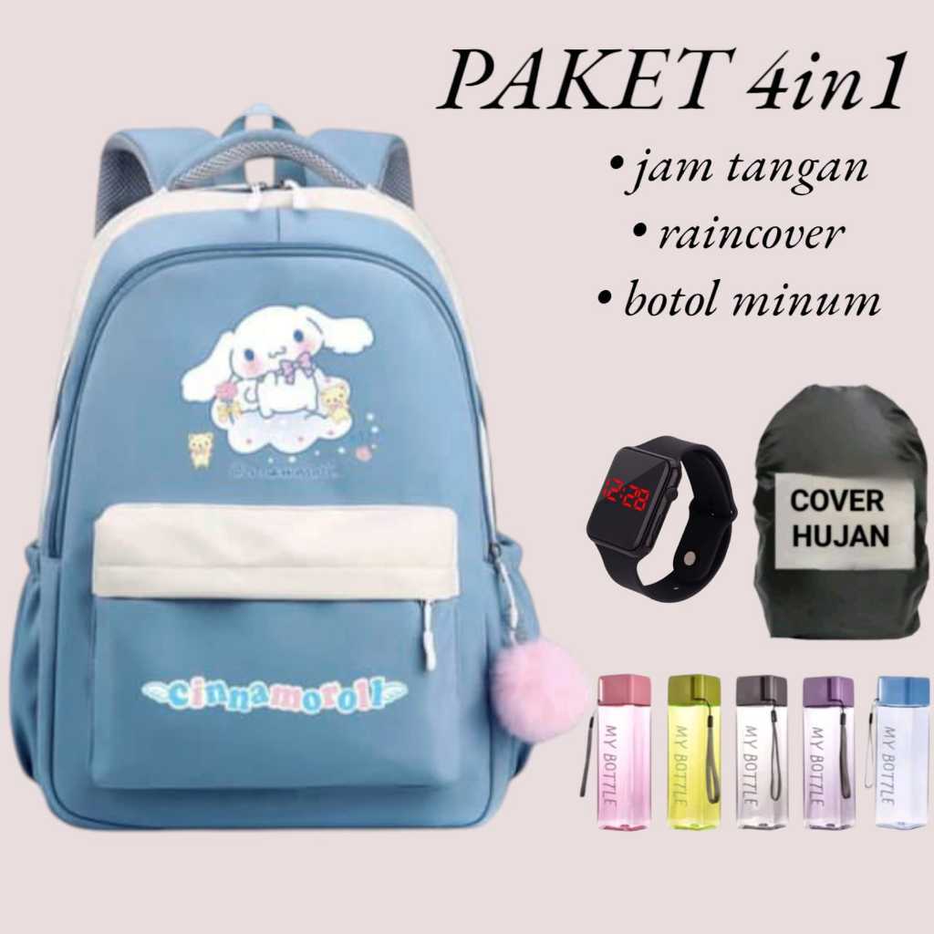 Jual Martin [ COD ] Tas Gambar Cinnamoroll -Tas sekolah anak perempuan ...