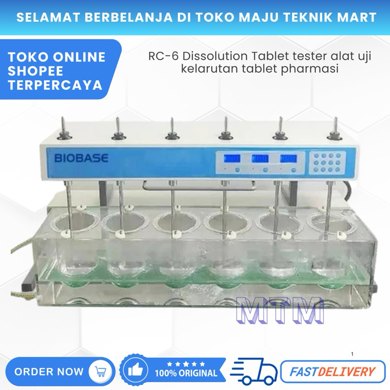 Jual RC-6 Dissolution Tablet tester alat uji kelarutan tablet pharmasi ...
