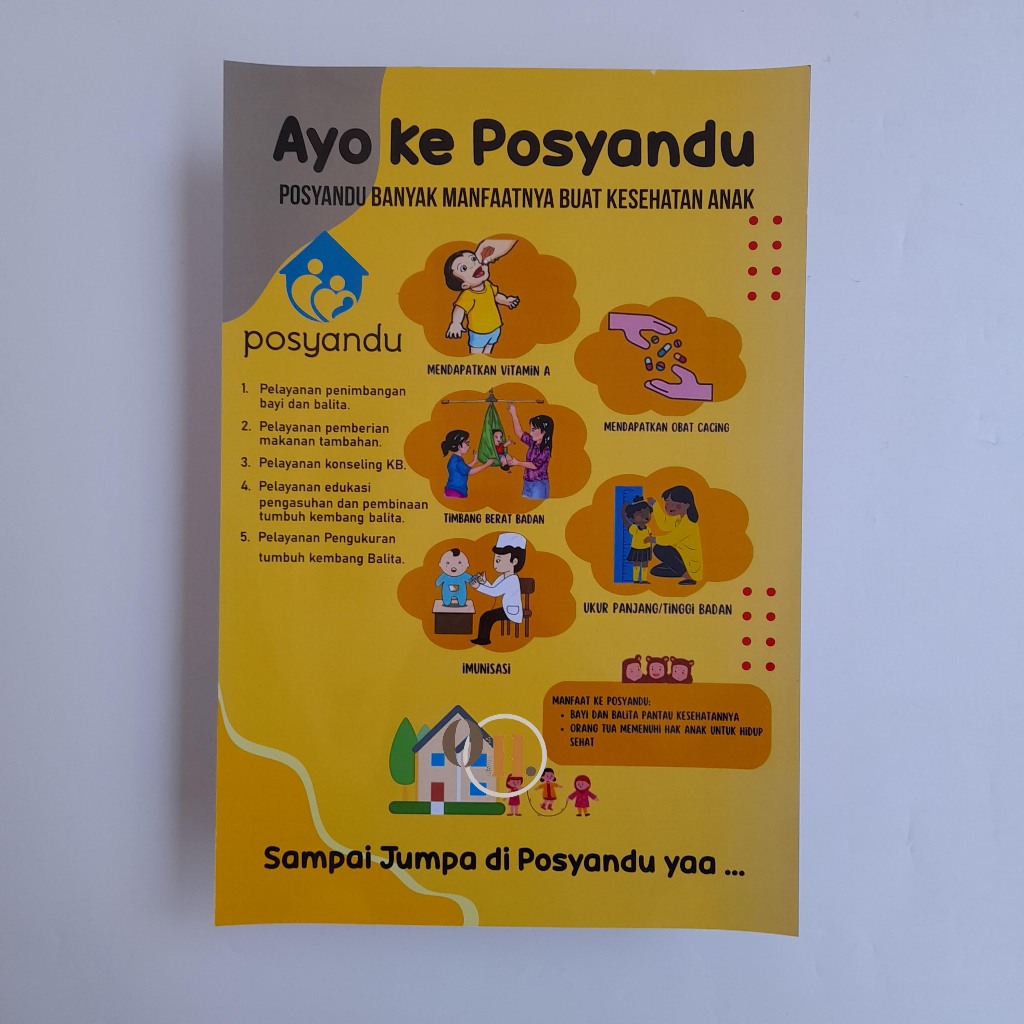 Jual Poster ayo ke posyandu - Poster kesehatan balita - Poster stunting ...