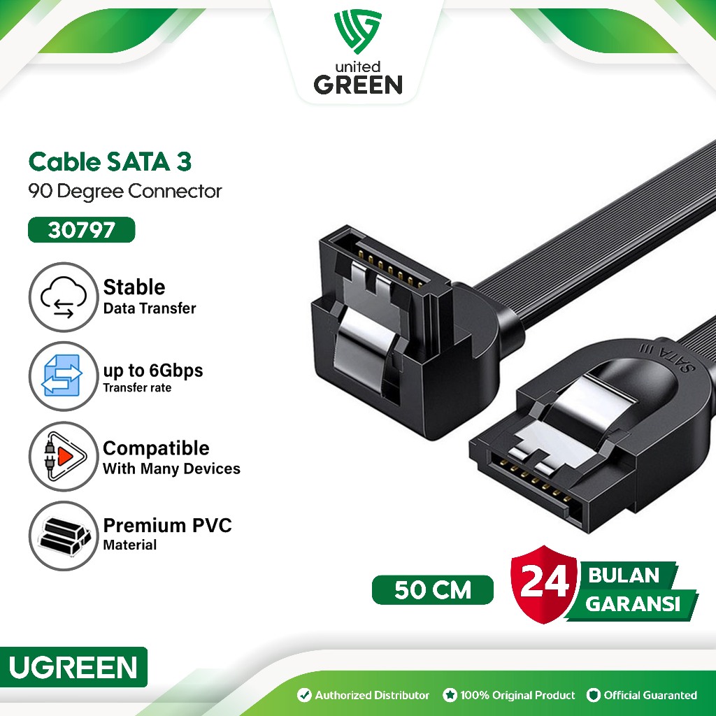 Jual UGREEN Kabel Sata 3.0 Hard Disk HDD SSD 6Gb s High Quality 50 Cm ...