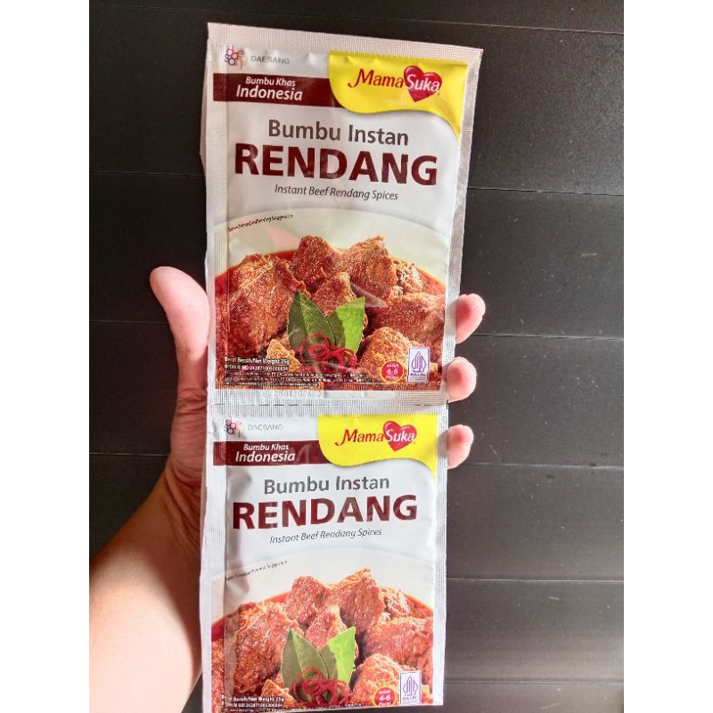 Jual Bumbu Instan Rendang Mama Suka 1 Renceng isi 10 Sachet | Shopee ...