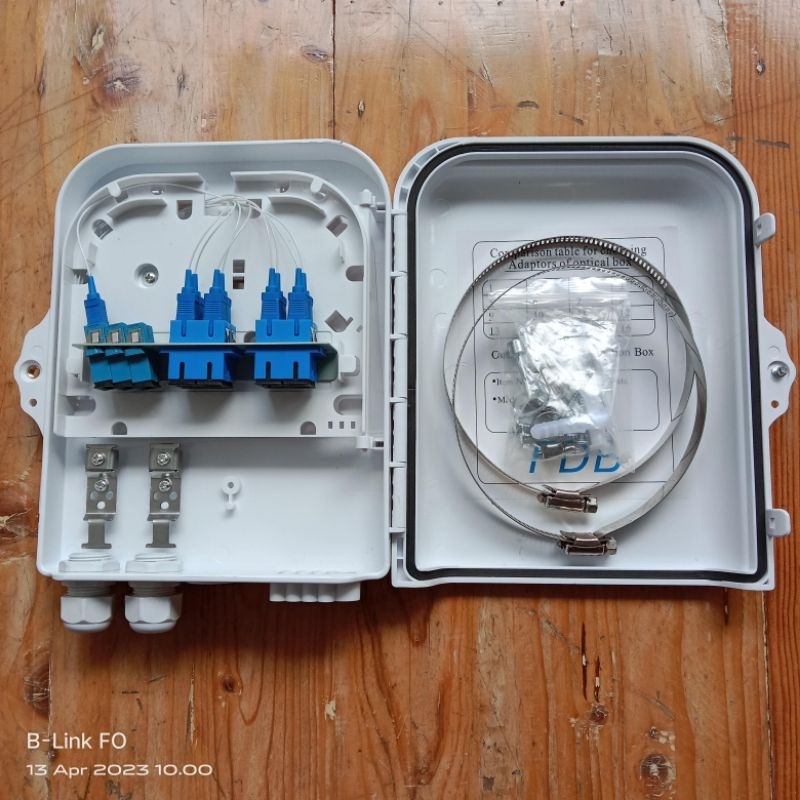 Jual odp 8 core lengkap spliter plc 1:8 / odp mini / fat fiber optik ...