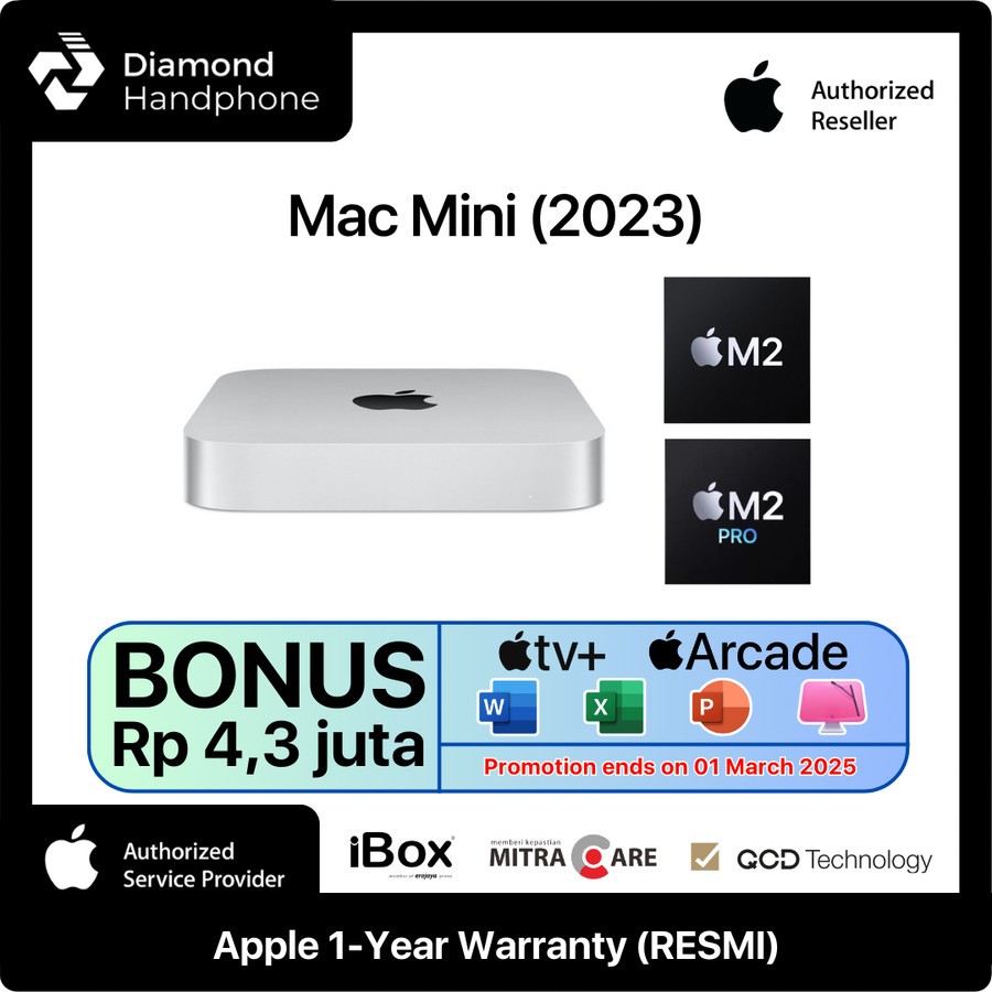 Jual Apple Mac Mini M2 / M2 Pro 2023 8GB 16GB / 256GB 512GB Garansi ...