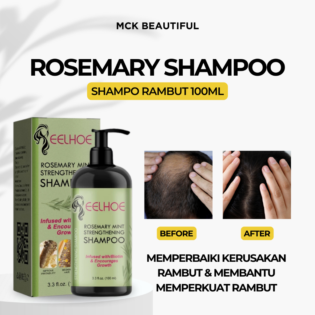 Jual EELHOE Rosemary Mint Strengthening Shampoo Sampo Pelurus Rambut ...