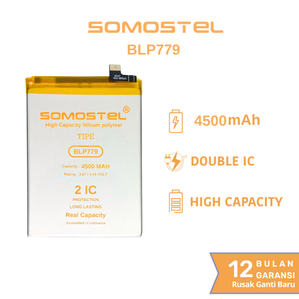 Jual Somostel - BLP779 A92S / Reno 4F Batre Batrai Baterai | Shopee ...