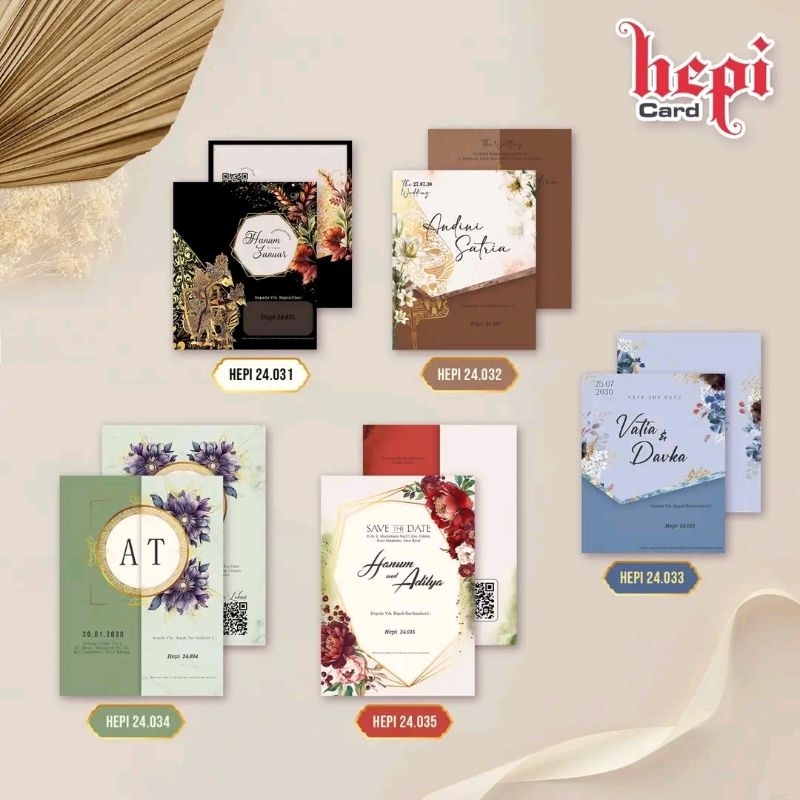 Jual CETAK UNDANGAN HEPI 24.031-24.035 | Shopee Indonesia