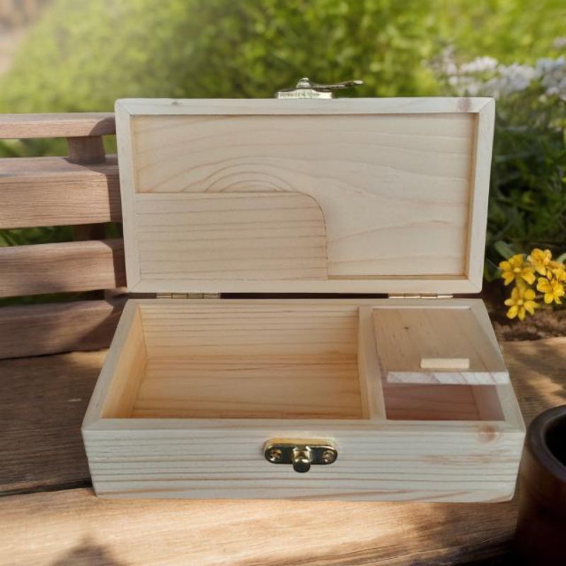 Jual kotak kayu/box kayu/kotak linting/slepen/kotak jati belanda ...