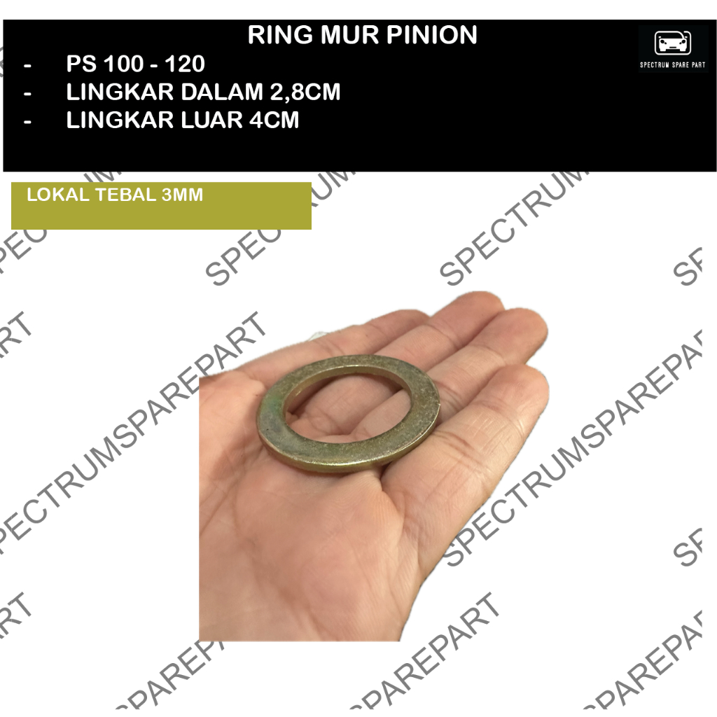Jual RING MUR PINION PS 100 120 TEBAL 3MM | Shopee Indonesia
