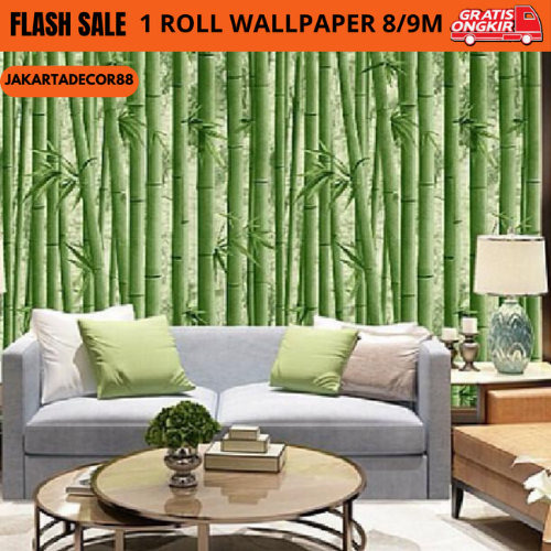 Jual Wallpaper Sticker Dinding Bambu Daun PVC Premium Waterproof 45cm x 8m - Kertas | Shopee ...