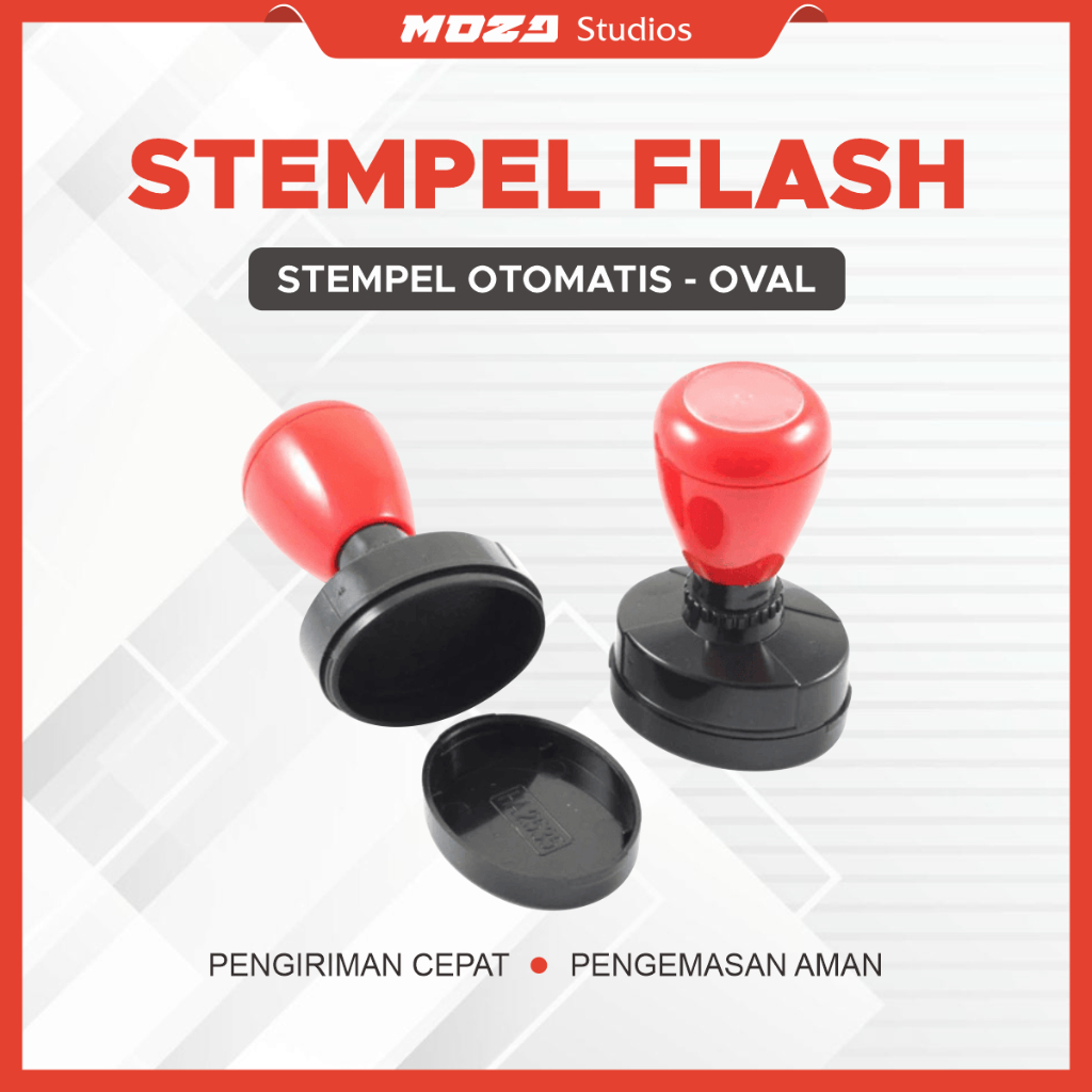 Jual Stempel Flash Kilat Otomatis - Model Oval Custom | Shopee Indonesia