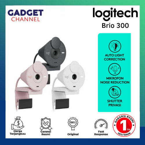 Jual Logitech Brio 300 Webcam Full HD Shutter Privasi USB-C - Garansi ...