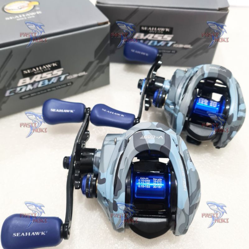 Jual Reel Pancing Bait Casting Seahawk BASS COMBAT 103HSL Drag Clicker | Shopee Indonesia