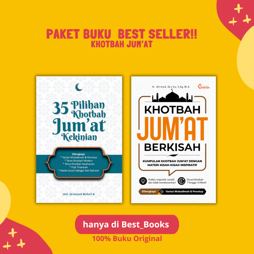 Jual Paket Hemat 2 Buku Khotbah Jum'at (35 Pilihan Khotbah Jum'at ...