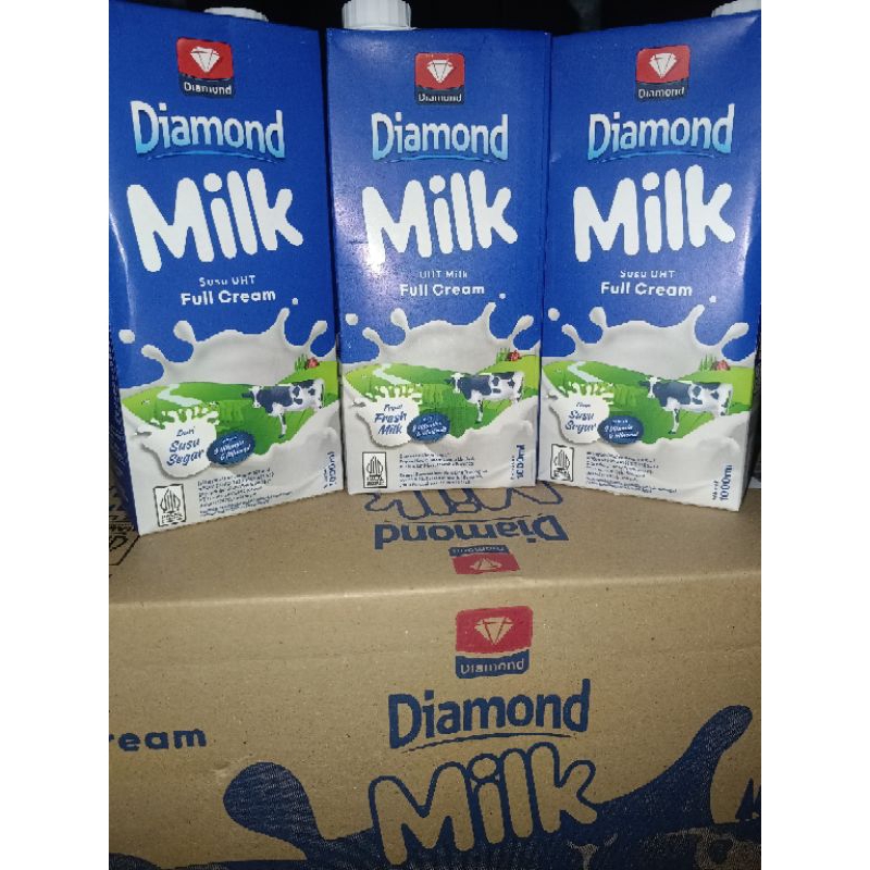 Jual Diamond Milk UHT Full Cream 1 karton | Shopee Indonesia