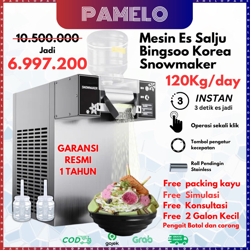 Jual Mesin Es Bingsoo Bingsu 120Kg/24Jam Snow ice Maker Machine Es ...