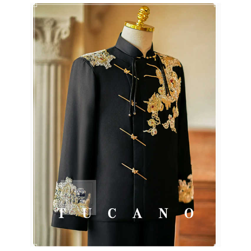 Jual JAS ORIENTAL CHINESE CHEONG SAM PRIA CHINESE BAJU SANGJIT HITAM ...