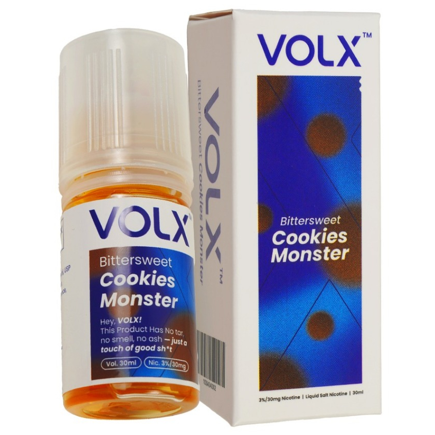 Jual Liquid Vape VOLX Bittersweet Cookies Monster Saltnic 30MG 30ML By ...