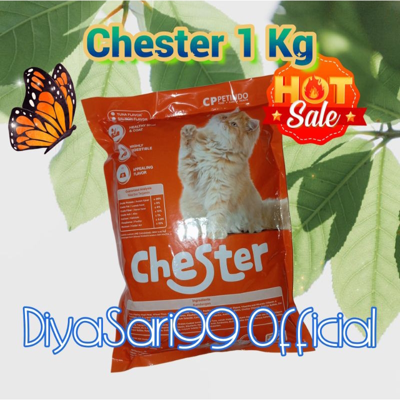 Jual Chester Tuna Flavor Cat Dry Food 1 Kg. Chester Rasa Tuna 1000 Gr ...