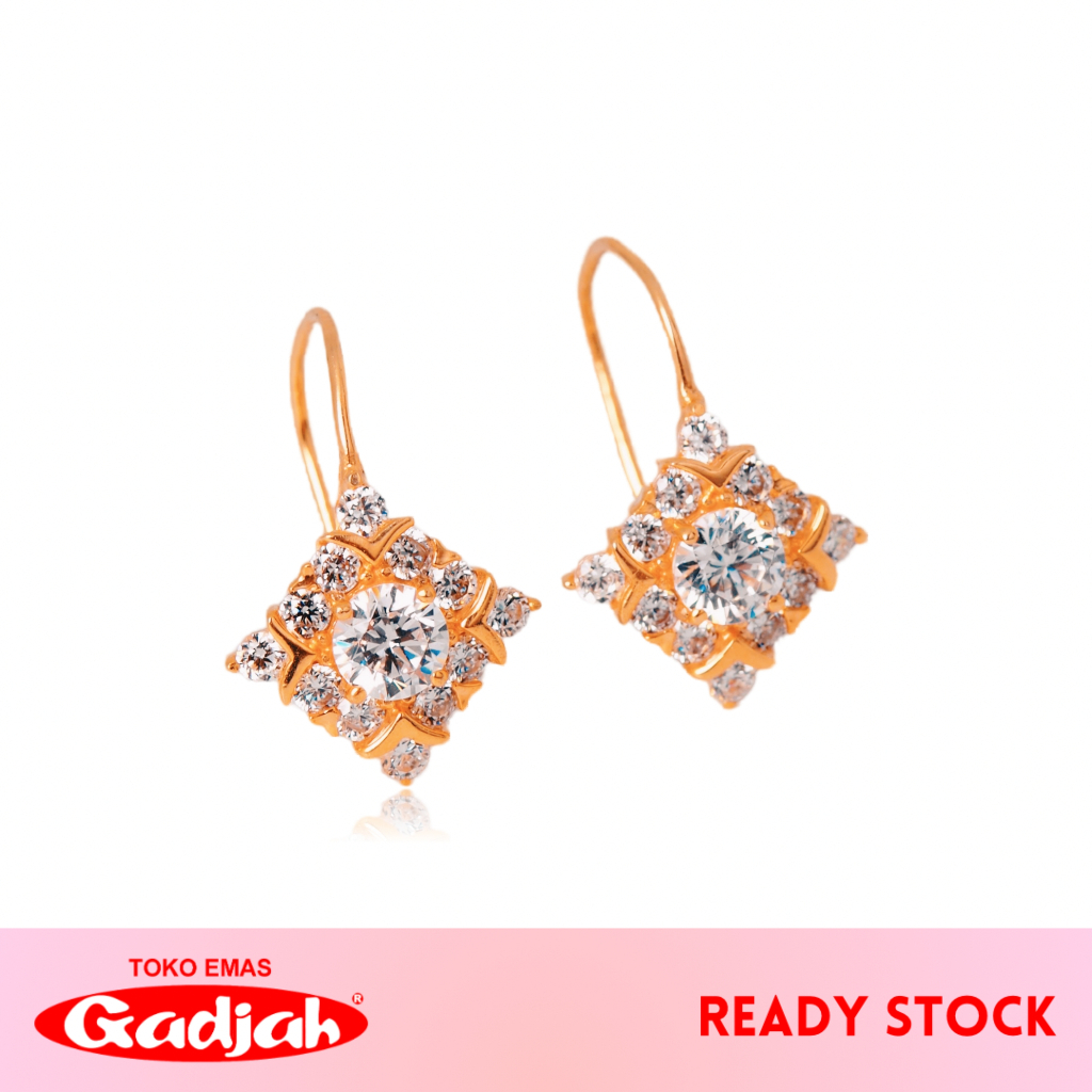 Jual Anting Emas Kawatan Solitaire Wajik Mata Tabur - Toko Emas Gadjah ...