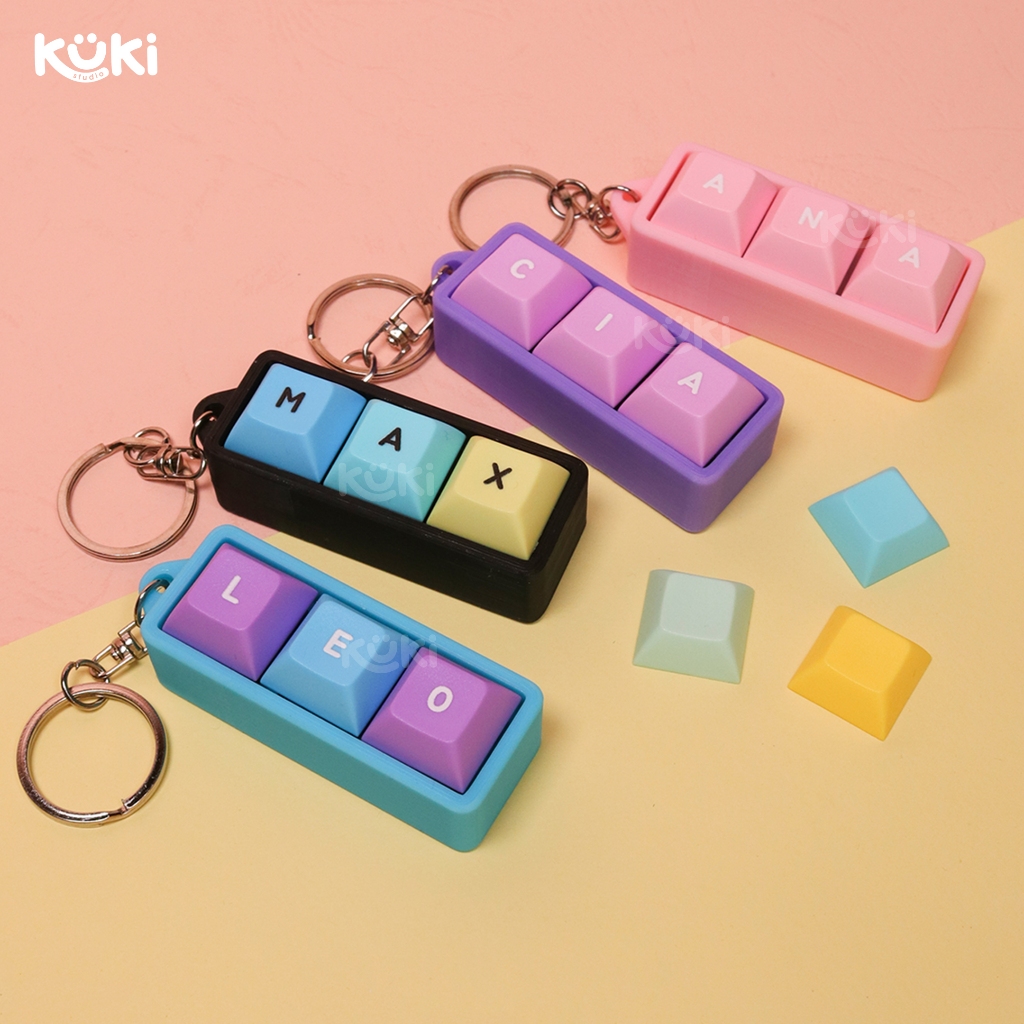 Jual Key Series - 3 SLOT | Keyboard Keychain | Keyboard Fidget | Custom ...