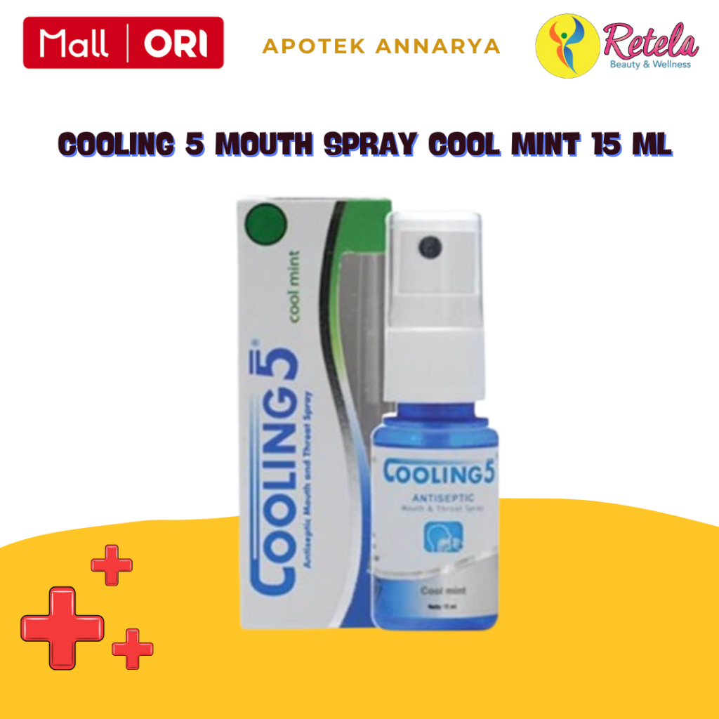 Jual COOLING 5 MOUTH SPRAY COOL MINT 15ML | Shopee Indonesia